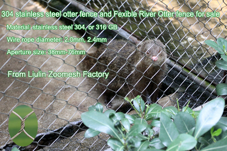 304 stainless steel otter fence and Fexible River Otter fence for sale ...