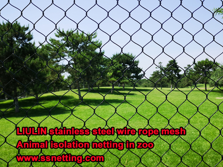 Animal isolation netting in zoo - Liulin Zoo Mesh Supplier