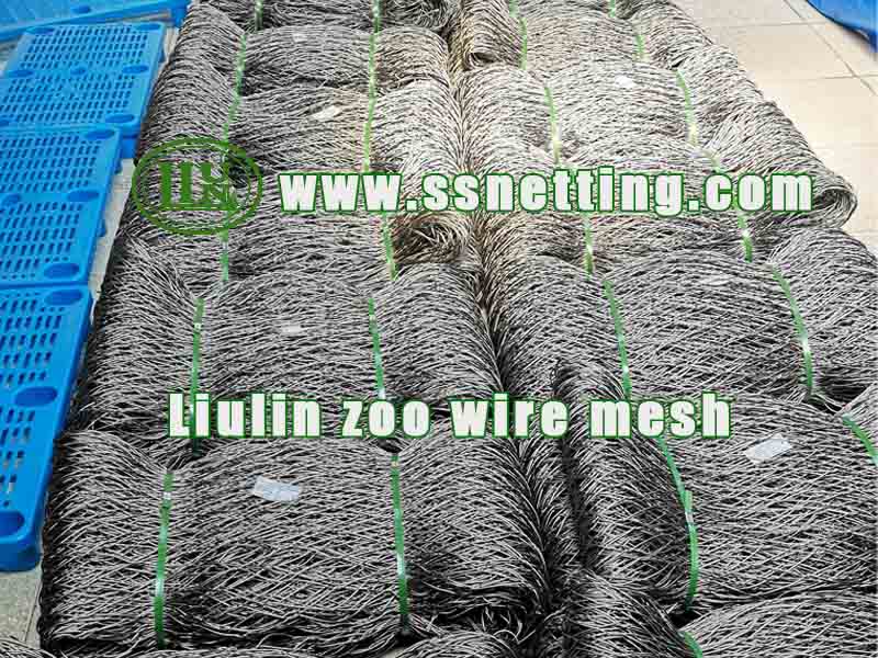 Stainless steel wire rope braiding soft mesh/ wire rope soft netting ...